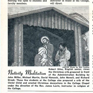 Tales from the Archives: The Outdoor Nativity Scene - Newsroom ...