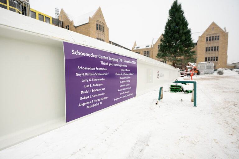 STEAM Rises: The Building of Schoenecker Center - Newsroom | University ...